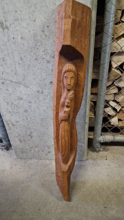 Holzskulptur Mutter mit Kind, JR Holz XL, Jahr 1980 🥰 (Gebraucht) in ...