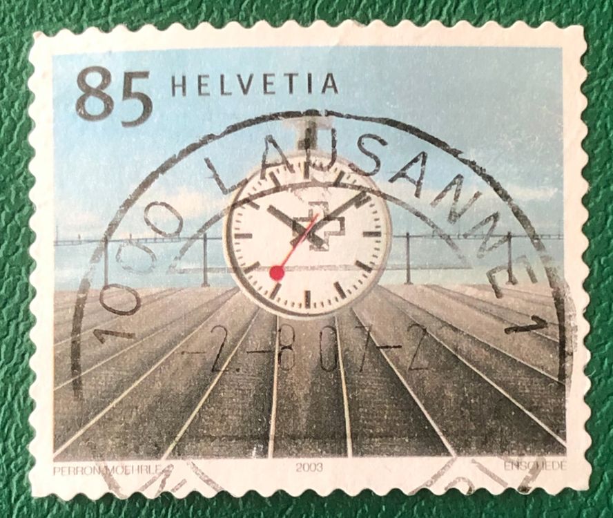 Nr.1108 mit VollStempel Bahnhofuhr Lausanne (Gebraucht) in Aarau für CHF 0.25 – mit Lieferung ...