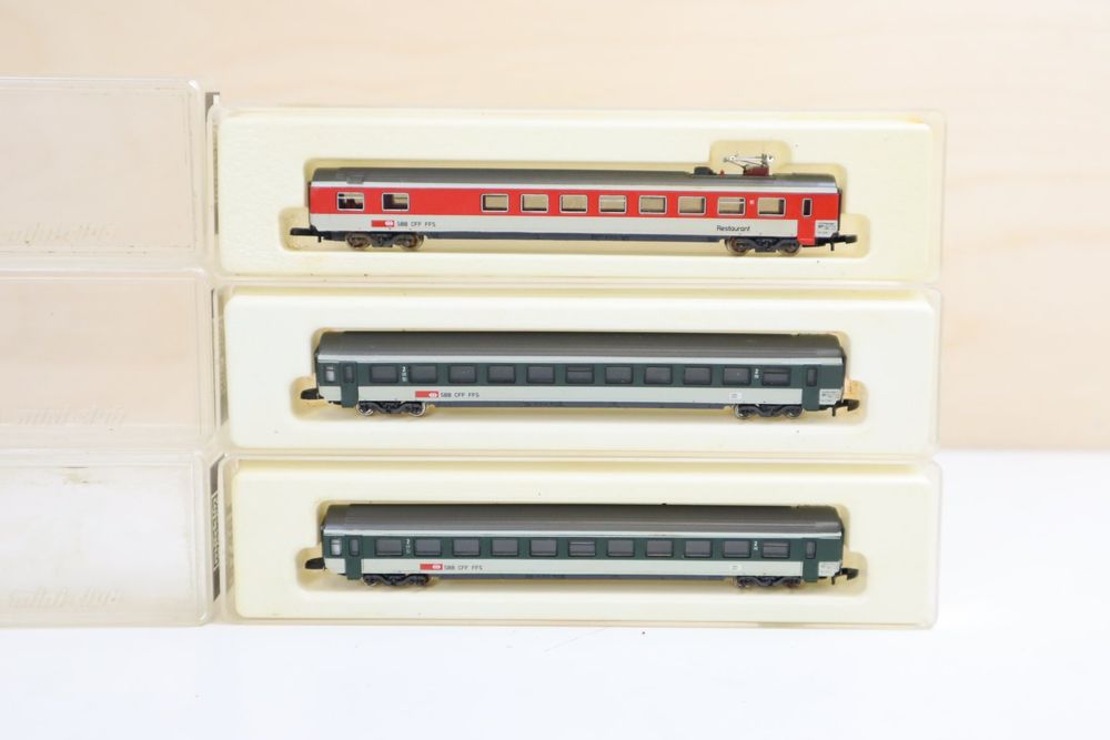 Märklin mini club 3 x SBB Personenwagen 8746 / 8747 | Kaufen auf Ricardo