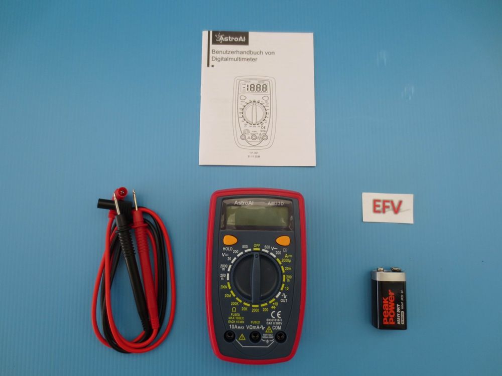 Messgerät Multimeter AC/DC Spannung, DC Strom, Widerstand | Kaufen auf ...