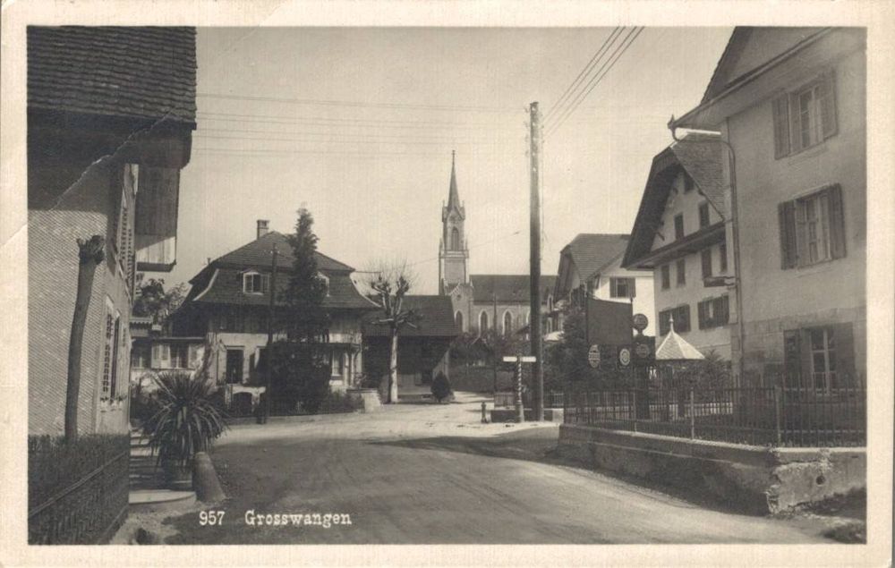 Grosswangen, Fotokarte, gel. 1929 | Kaufen auf Ricardo