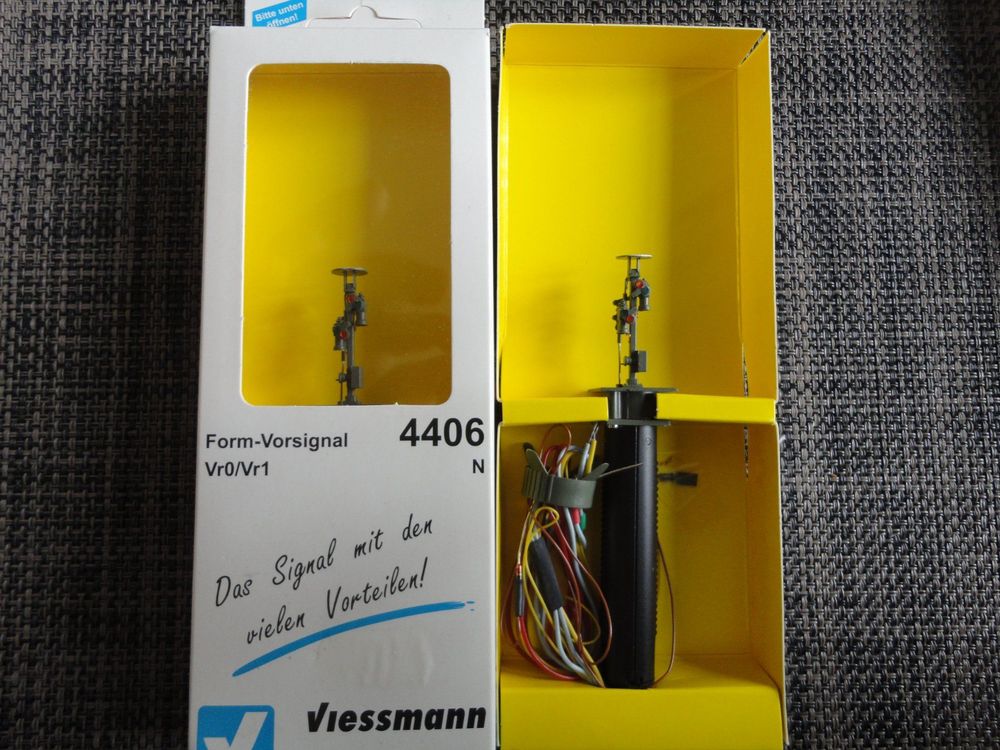 2 Form-Vorsignale Viessmann 4406 Spur N (Neu (gemäss Beschreibung)) in ...