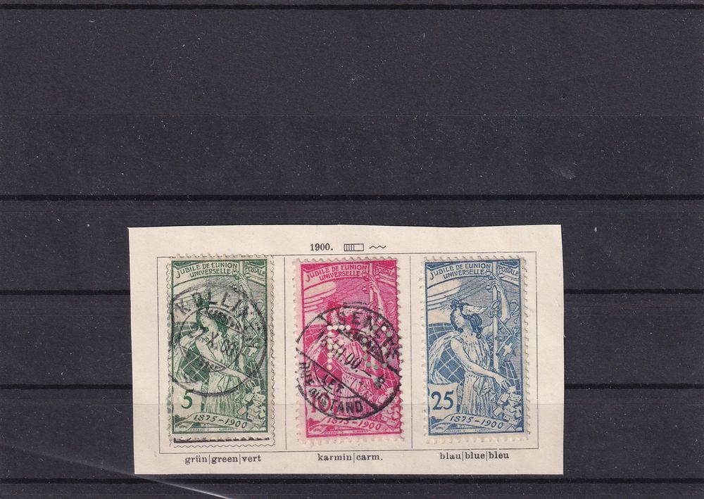 1900 25 Jahre Weltpostverein (Gebraucht) in Birsfelden für CHF 10 – mit Lieferung auf Ricardo kaufen