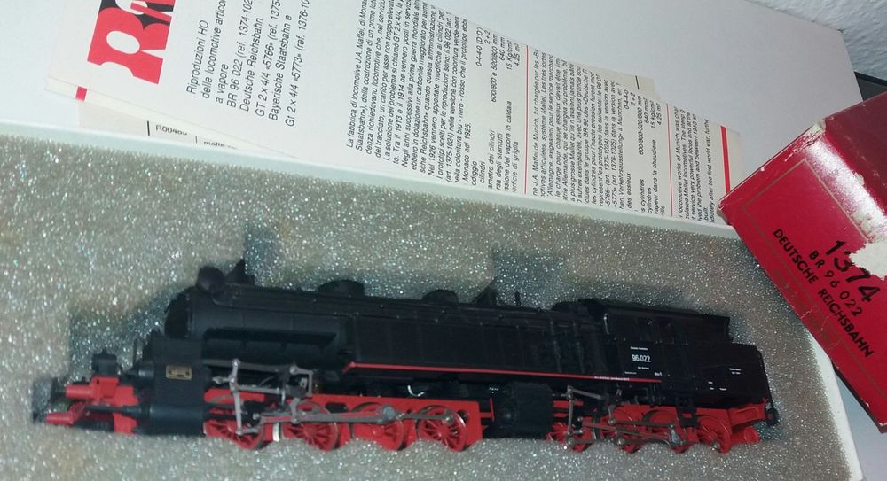 Rivarossi 1374 - - Dampflok BR 96 DR - Spur HO - analog (Gebraucht) in Giebenach für CHF 70 ...