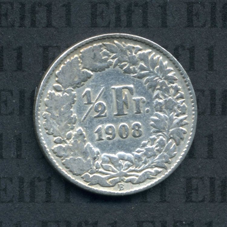 CHF___0.50 1908 ss-vz 50 Rappen (Gebraucht) in Widnau für CHF 10 – mit Lieferung auf Ricardo kaufen
