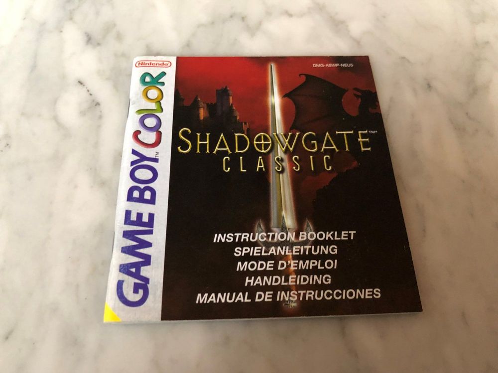 ANLEITUNG FÜR SHADOWGATE CLASSIC GBC (Gebraucht) in hägendorf für CHF 8 ...