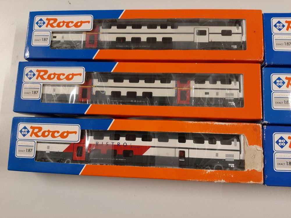 Roco IC-2000-Doppelstockzug (sechsteilig) + Verstärkungsmodu (Neu und ...