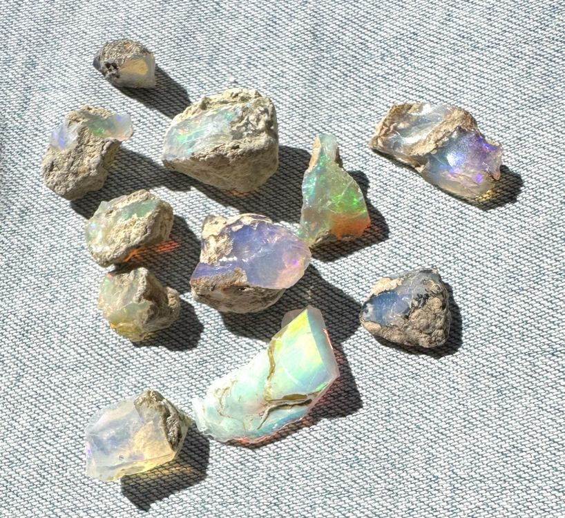 Opale aus Welo Mine Aethiopen - BEAUTY Splitter roh Opal (Neu und ...