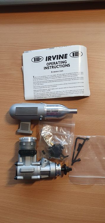 Modellmotor Irvine 40 R/C mit Schalldämpfer (Neu (gemäss Beschreibung ...