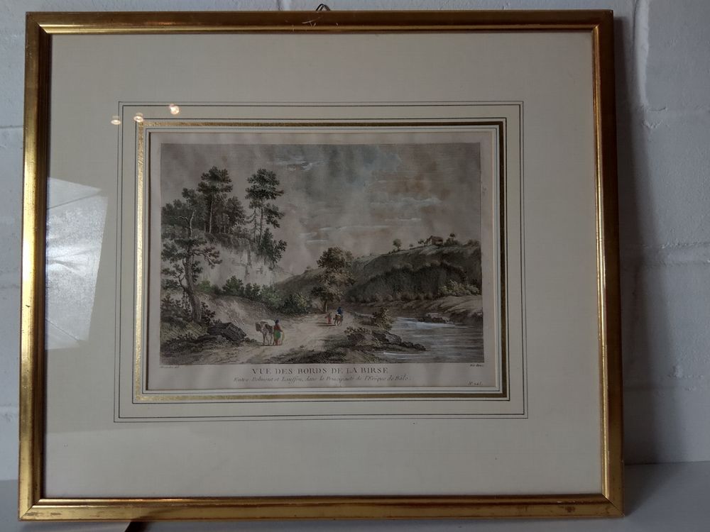 Antiker Kupferstich "Birs zwischen Laufen und Délémont" (Gebraucht) in Liesberg Dorf für CHF 20 ...