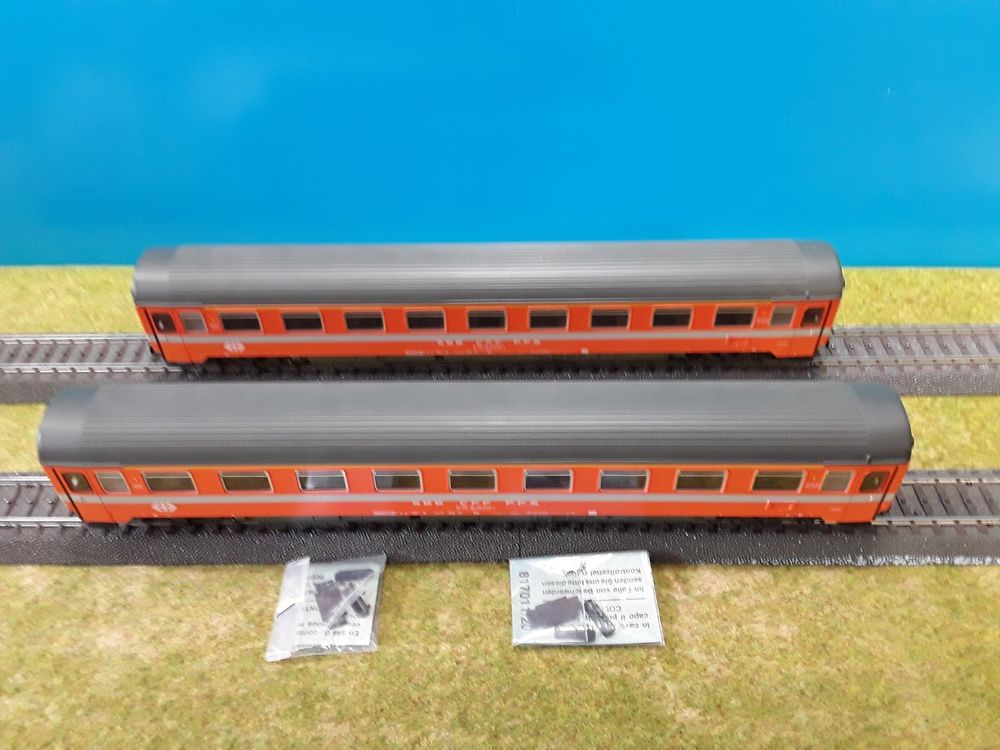 2 x Roco 4236D SBB Eurofima Wagen _ Schnellzug _ AC Spur H0 (Gebraucht ...