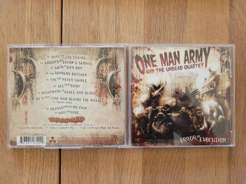 CD One Man Army And The Undead... - Error In Evolution, 2007 | Kaufen auf Ricardo