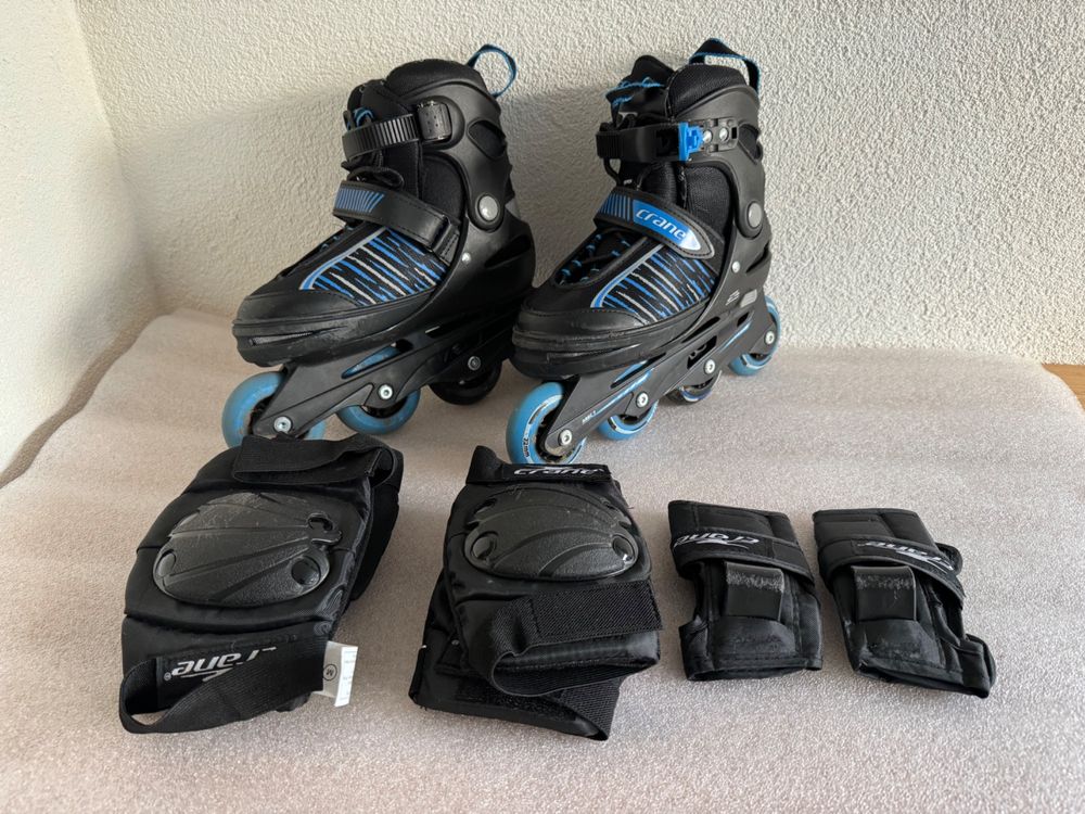 Inlineskates Crane gr. 33-37 verstellbar inkl. Protectoren | Kaufen auf ...