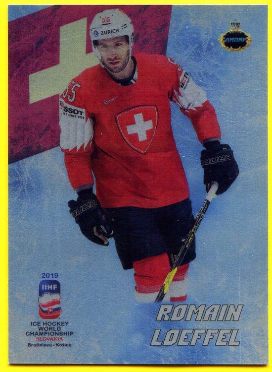 IIHF WM 2019 Romain Loeffel #55 / SUI07 Player Card | Kaufen auf Ricardo