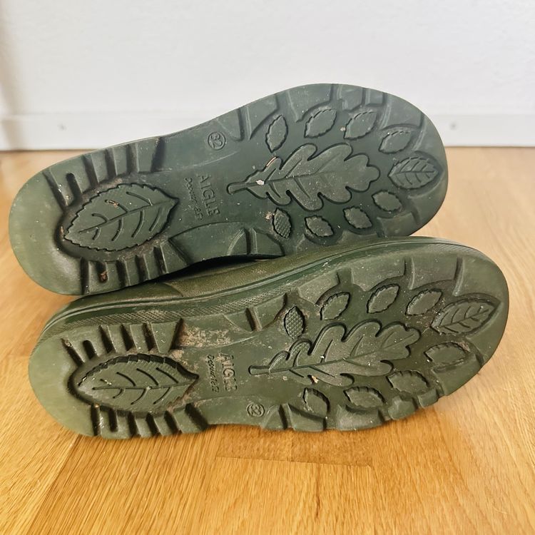 AIGLE Kinder Gummistiefel Grün Gr. 32 – Klassiker, robust (Gebraucht ...
