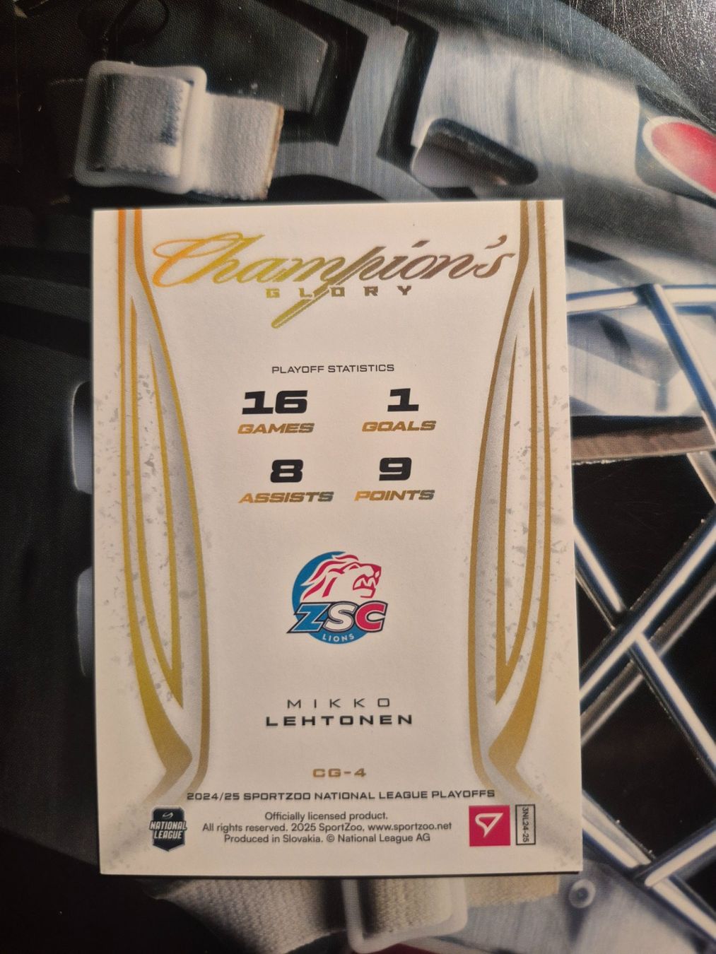 Mikko Lehtonen ZSC Lions Champions 2024/25 Sportzoo (Gebraucht) in ...