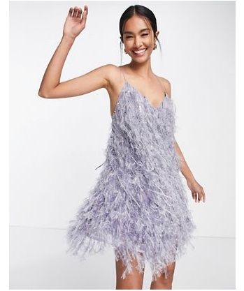 Feder & Sequin Kleid Hochzeitsgast | Kaufen auf Ricardo