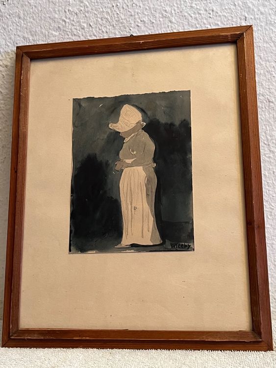 Walter Krebs Aquarell signiert gerahmt | Kaufen auf Ricardo