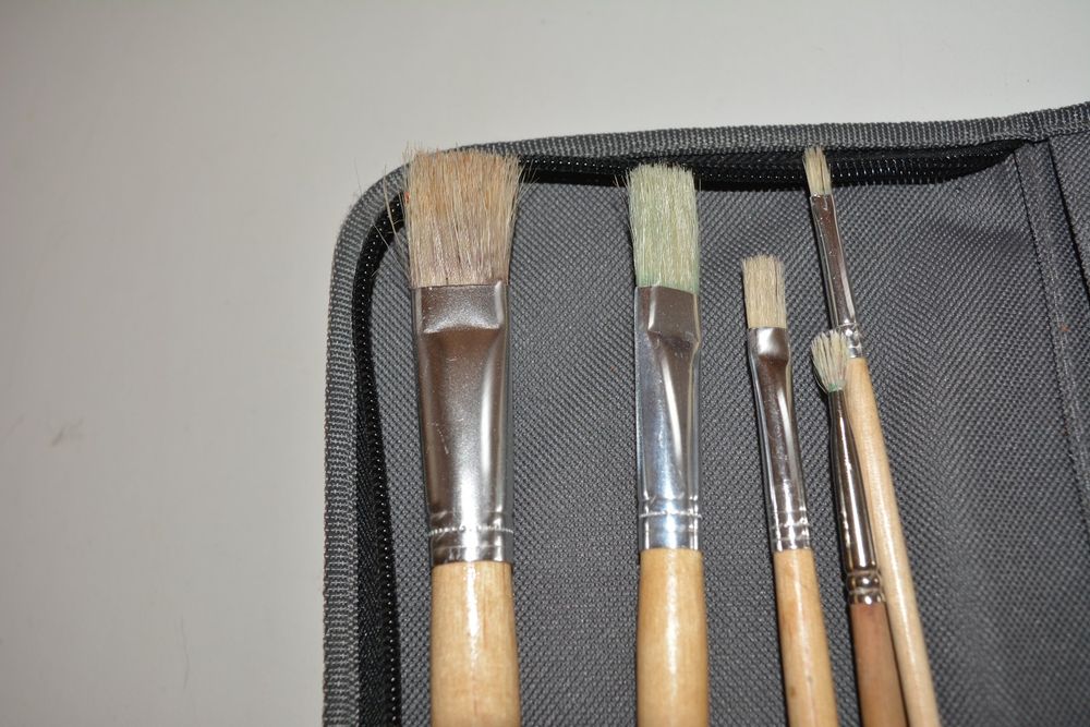 Pinsel SET Basteln Malen Kunst Zeichnen Etui Kreativität | Kaufen auf ...