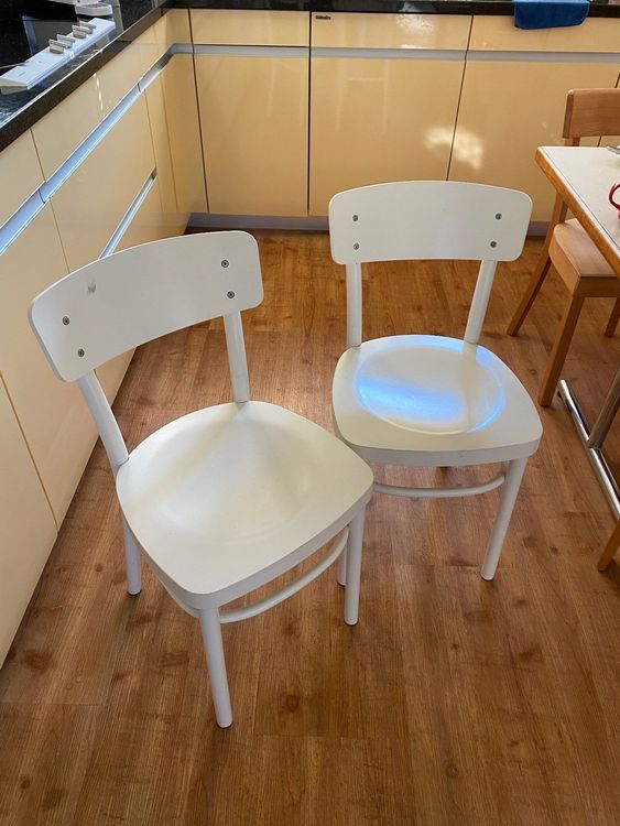 Zwei Stühle, IKEA, Idolf, weiß (Gebraucht) in Ebikon für CHF 5 – nur ...