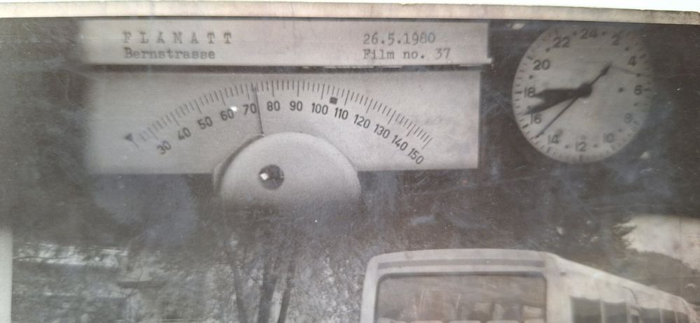 Altes Foto Radar Kontrolle Car Flamatt 1980 Auto Bulle 1975 (Gebraucht ...