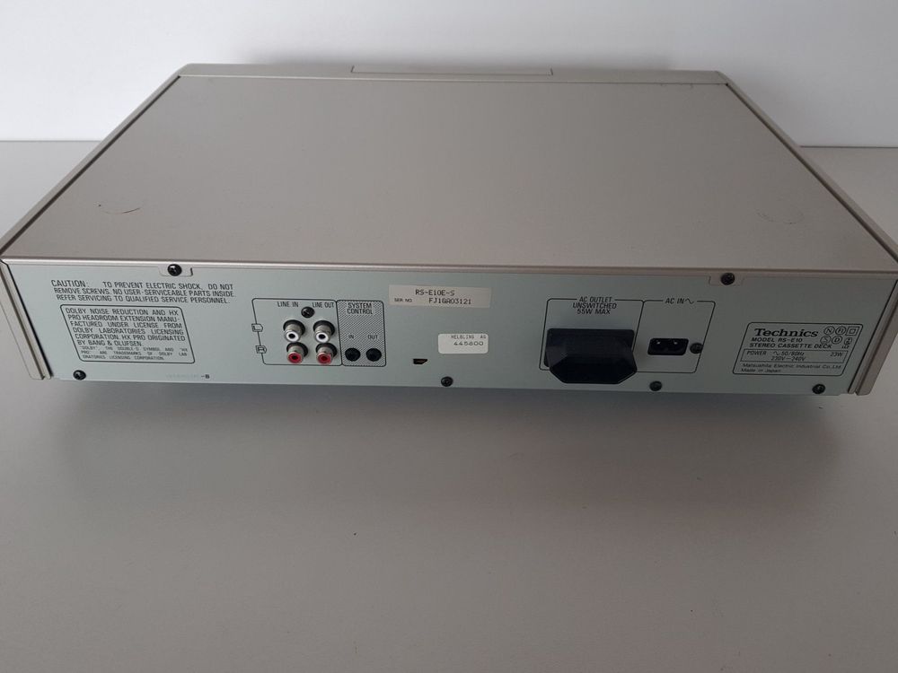 Technics RS-E10 Kassetten Deck HX Pro Hi-Fi Stereo (D'occasion) à ...