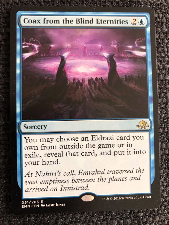 Mtg Coax from the Blind Eternities | Kaufen auf Ricardo
