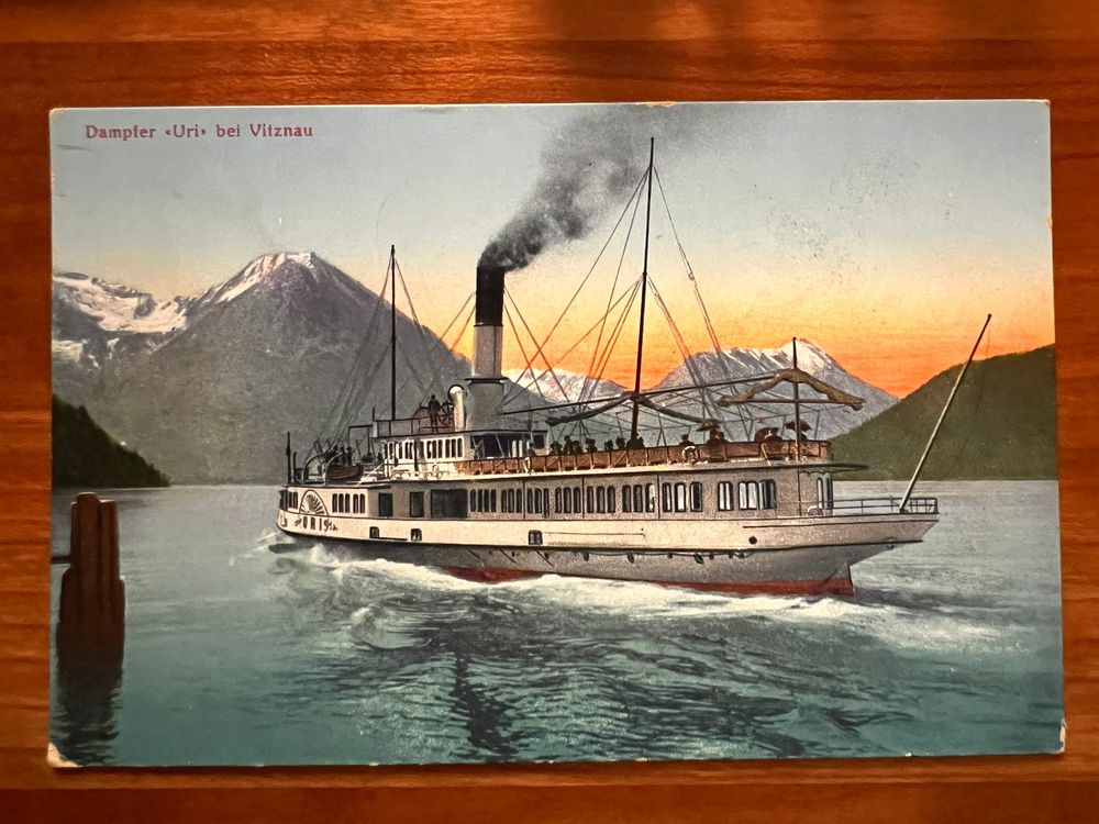 Postkarte Schiff Uri bei Vitznau Litho (P508) (Gebraucht) in Hinwil für CHF 10 – mit Lieferung ...