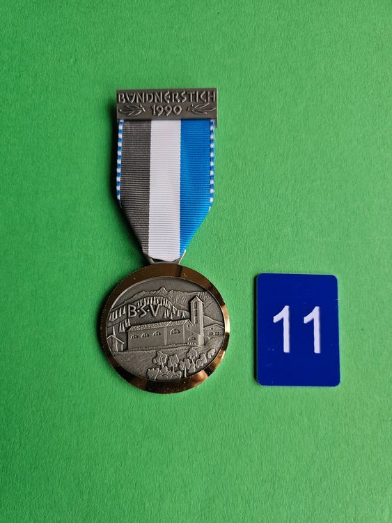 BÜNDNERSTICH B-S-V SCHIESSEN KRANZABZEICHEN MEDAILLE MÜNZEN (Gebraucht) in Ermatingen für CHF 2 ...