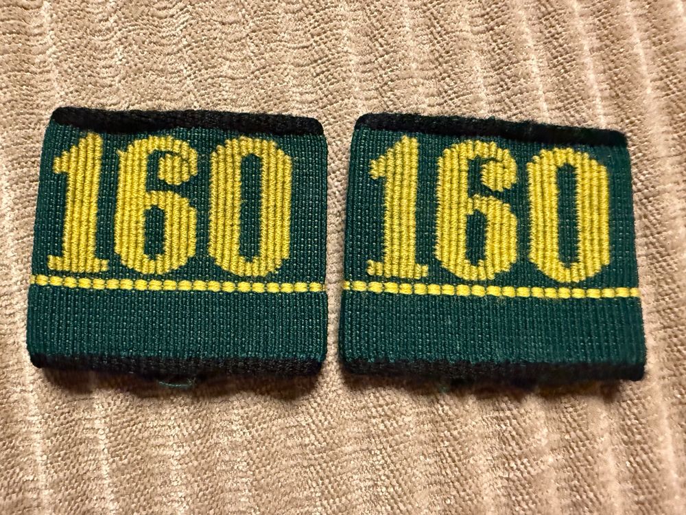 1 Paar Patten Ord. 40 - Füs Bat 160 - Schweizer Armee (Gebraucht) in ...