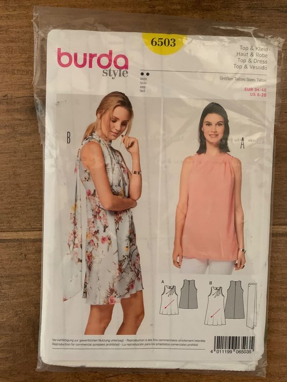 Burda Schnittmuster 6503 | Kaufen auf Ricardo