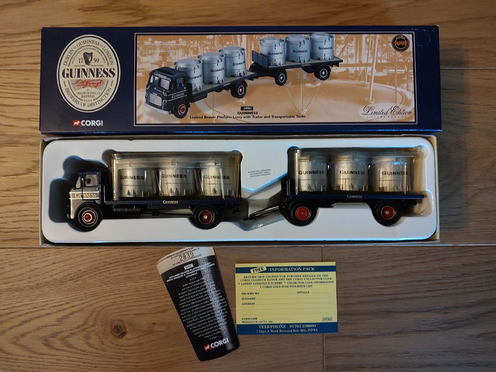 Corgi 24901 Leyland Beaver Lorry & Trailer Guinness | Kaufen auf Ricardo