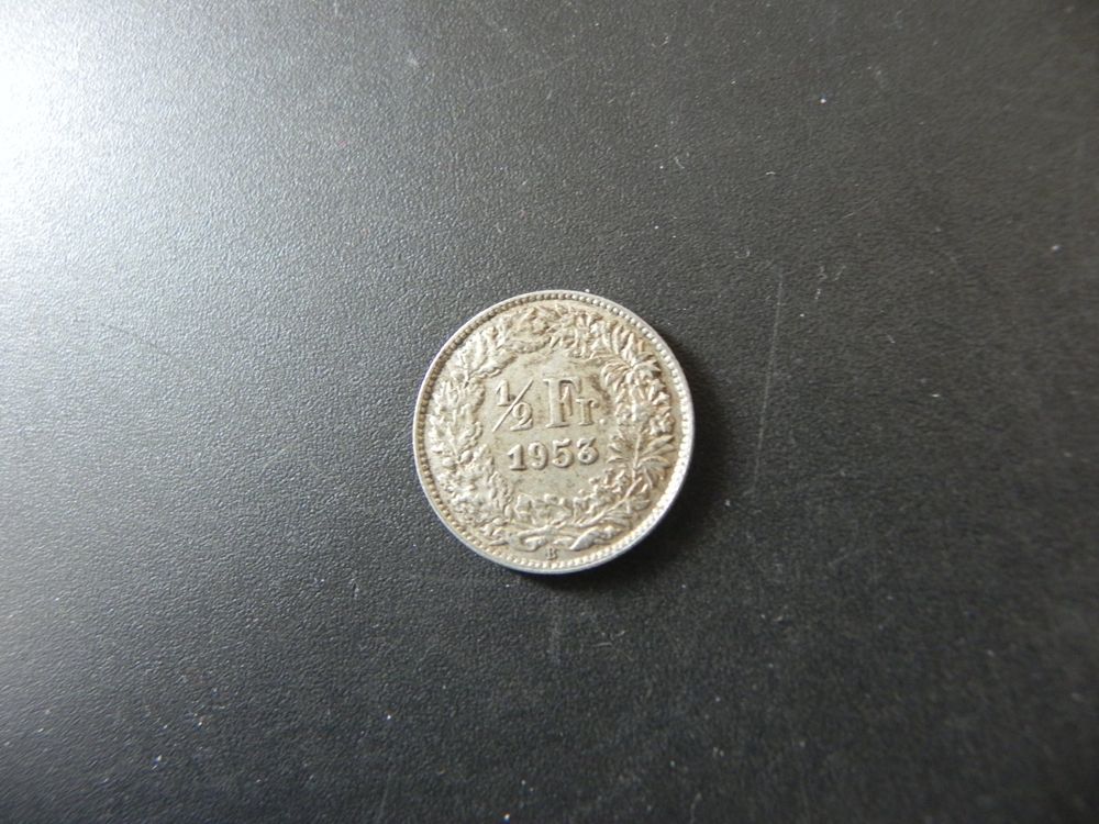 Schweiz 50 Rappen 1953 B Silber (Gebraucht) in Biel/Bienne für CHF 1.6 ...