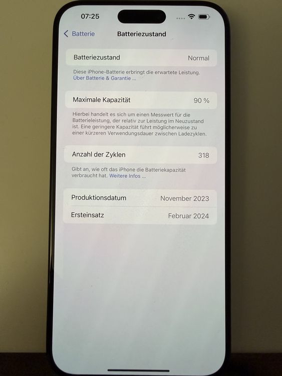 iPhone 15 Pro Max 256GB Akku 🔋 90% (Gebraucht) in Winterthur für CHF ...