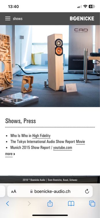 Subwoofer mit Satelliten vom Award-Gewinner Sven Boenicke | Kaufen auf Ricardo