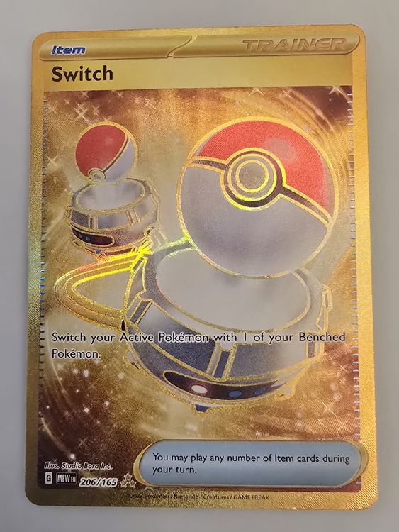 Carte Pokémon Switch Dorée 206/165 | Kaufen auf Ricardo