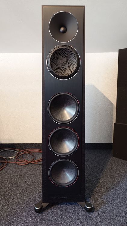 Standboxen Paradigm Founder 100F Black/Walnut (Neu (gemäss Beschreibung ...
