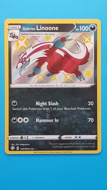 Galarian Linoone – Shiny Rare – Shining Fates - EN (Gebraucht) in ...