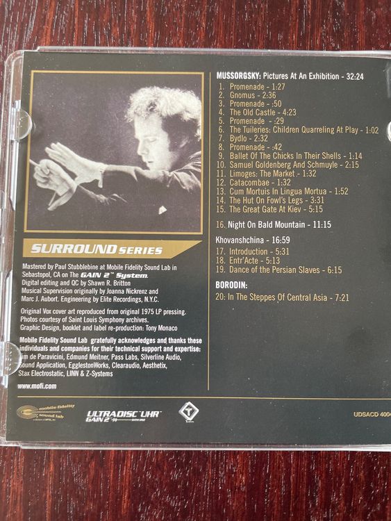 MFSL SACD Mussorgsky Pictures at an Exhibition (Gebraucht) in Uster für ...