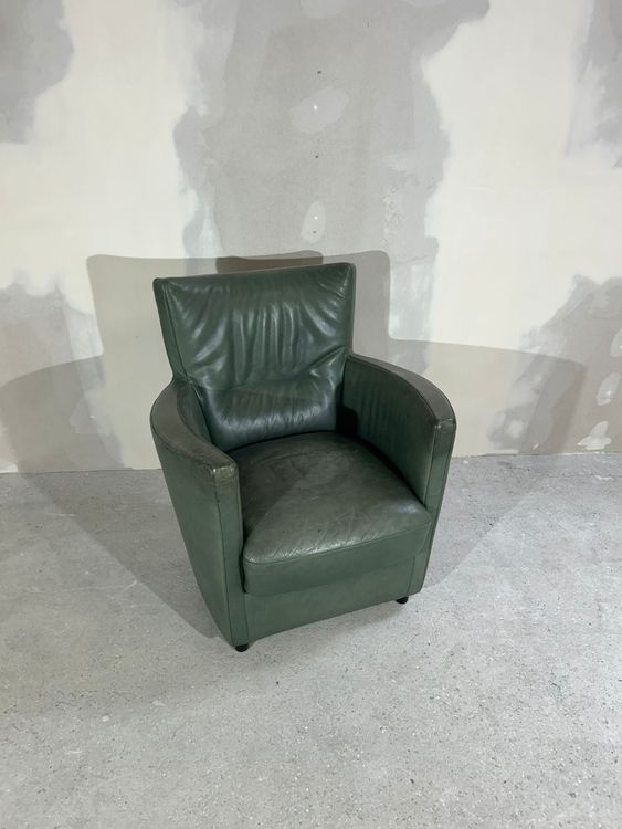 Vintage Leder-Sessel grün von Wittmann Austria Ledersessel (Gebraucht ...