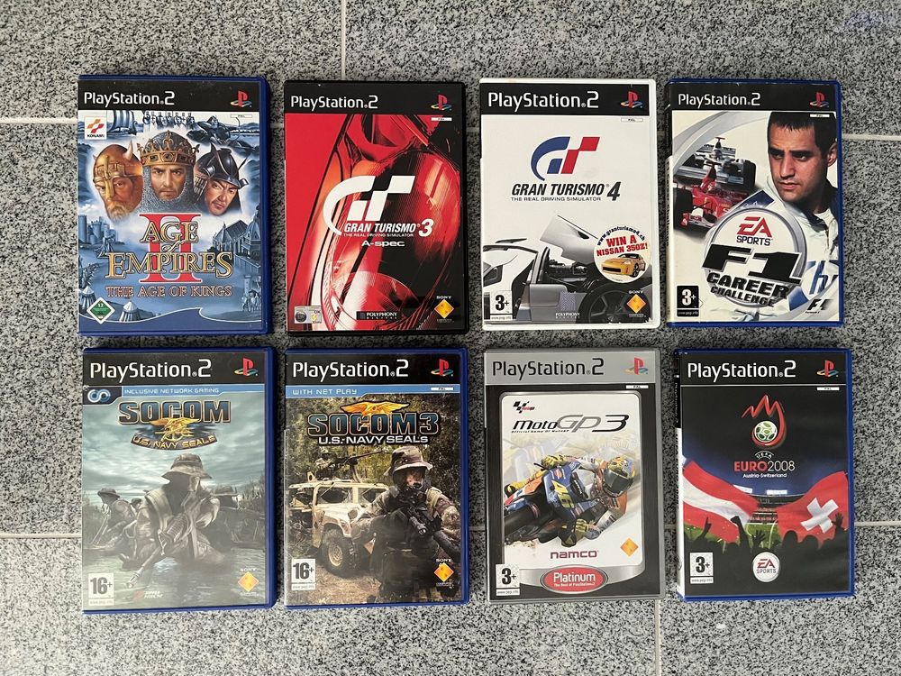 PS2 Spiele (Age of Empires, Gran Turismo, SOCOM, Euro 2008) | Kaufen ...