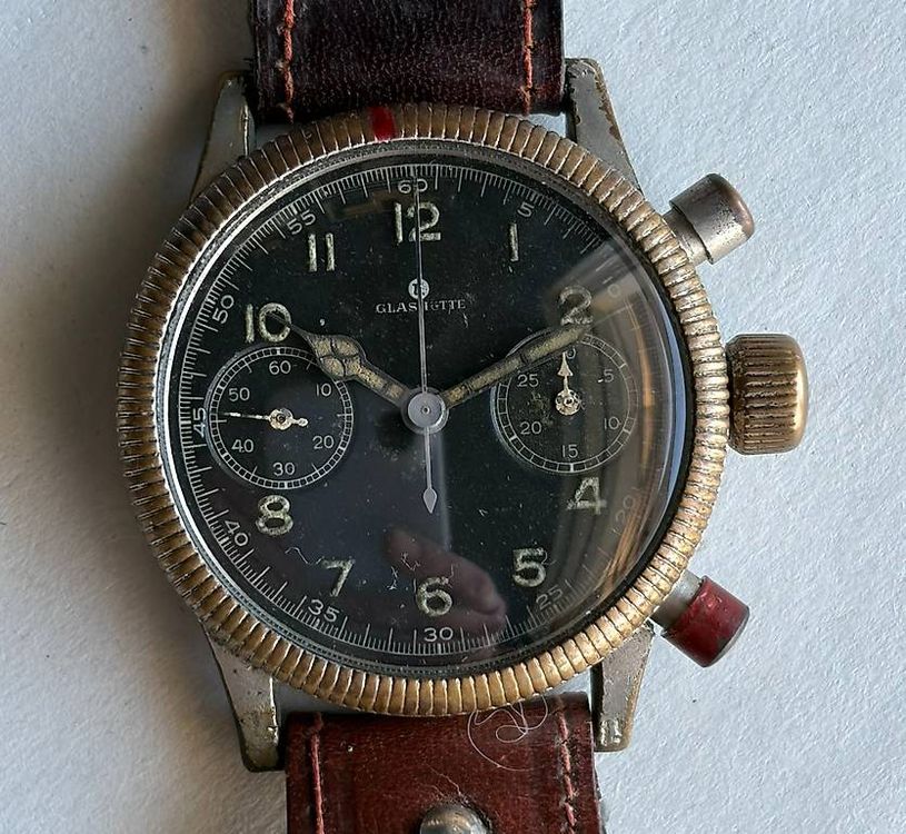 1940s Tutima Glashutte Urofa 59 - original strap - SUPERB (Gebraucht ...