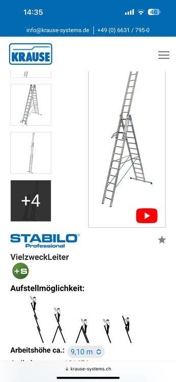 Leiter, Vielzweck, Marke Krause Stabilo Professional | Kaufen auf Ricardo