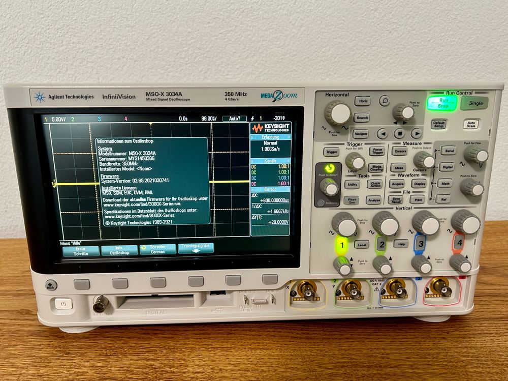 Agilent MSO-X 3034 Oszilloskop 4 Kanal 350 MHz (Gebraucht) in flums für ...