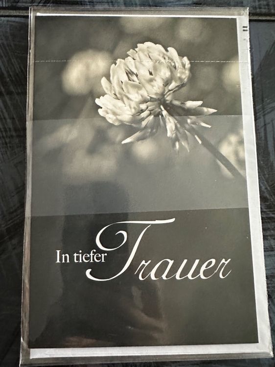 Trauer Karte Anteilnahme Beileid Mitgefühl Karten (Neu und ...