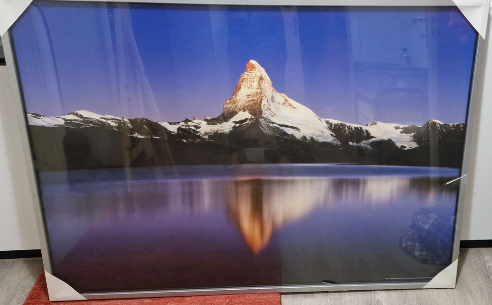 Grosses Matterhorn Bild gerahmt, originalverpackt. | Kaufen auf Ricardo