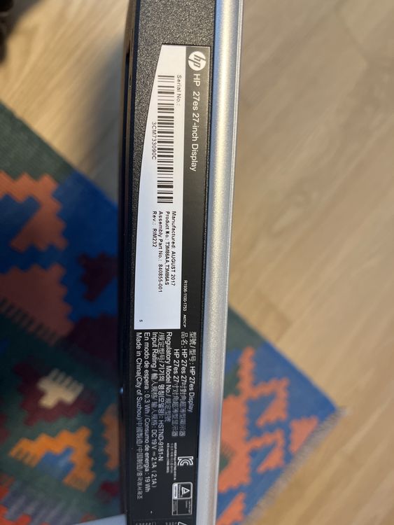 Monitor HP 27es 27 Zoll HSTND-9181-N | Kaufen auf Ricardo