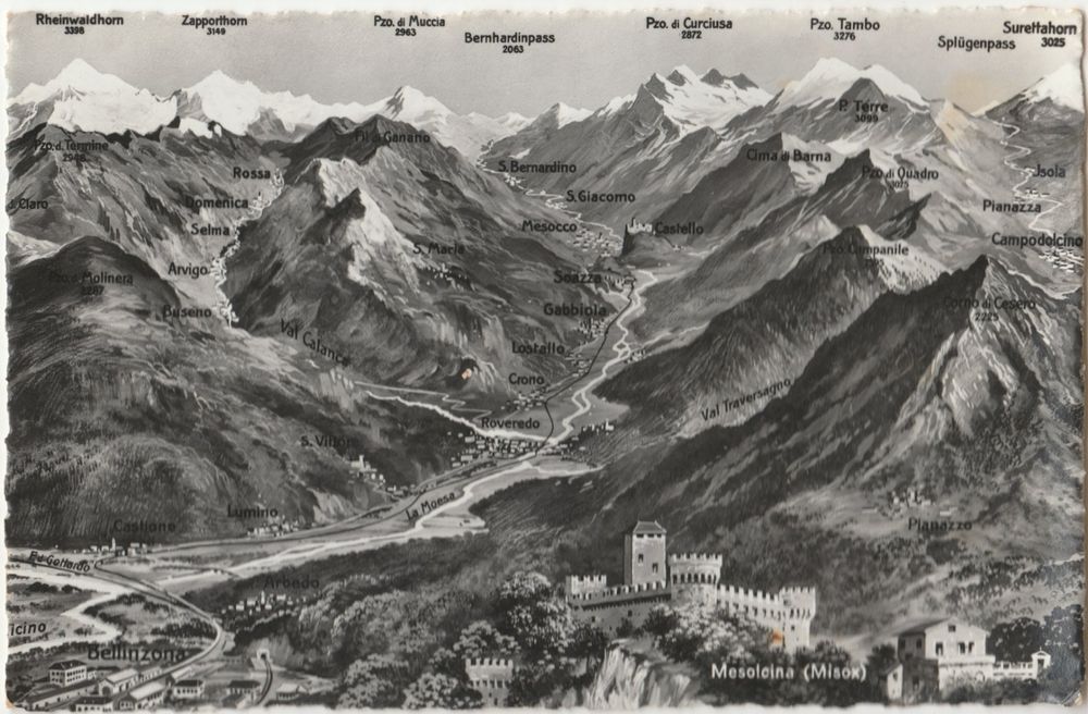 Mescolcina - (Misox) - Reliefkarte (Gebraucht) in Fällanden für CHF 2.3 – mit Lieferung auf ...