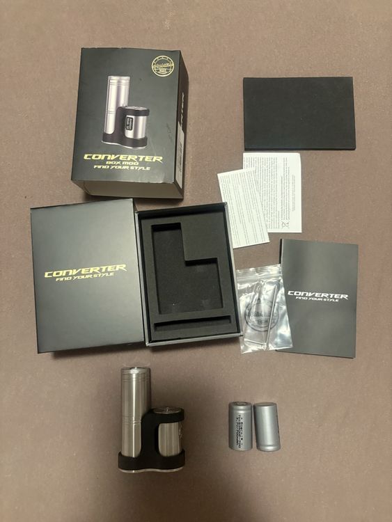 Converter Box Mod & Tube Mod by Ambition Mods Black/SS (Neu (gemäss ...