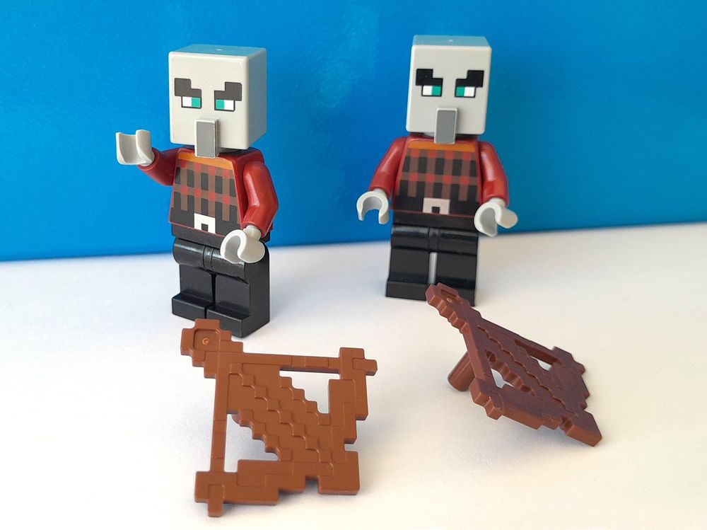 LEGO Minecraft 2 Minifiguren PILLAGER mit Waffen figuren | Kaufen auf ...